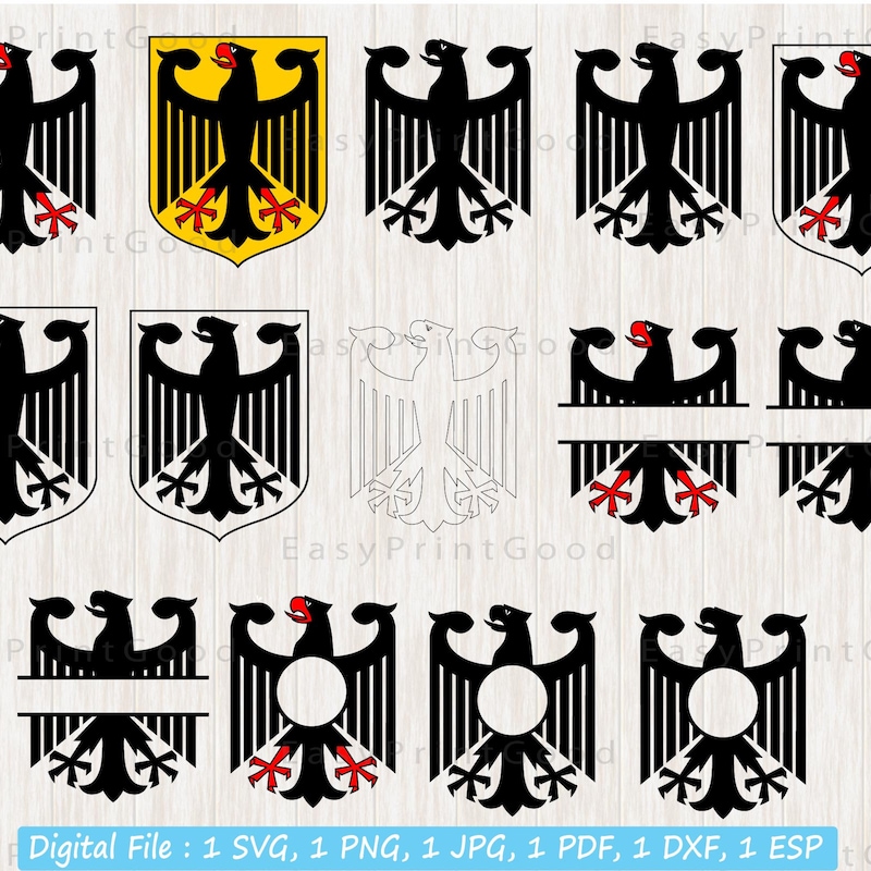 Germany German Eagle Svg - Etsy