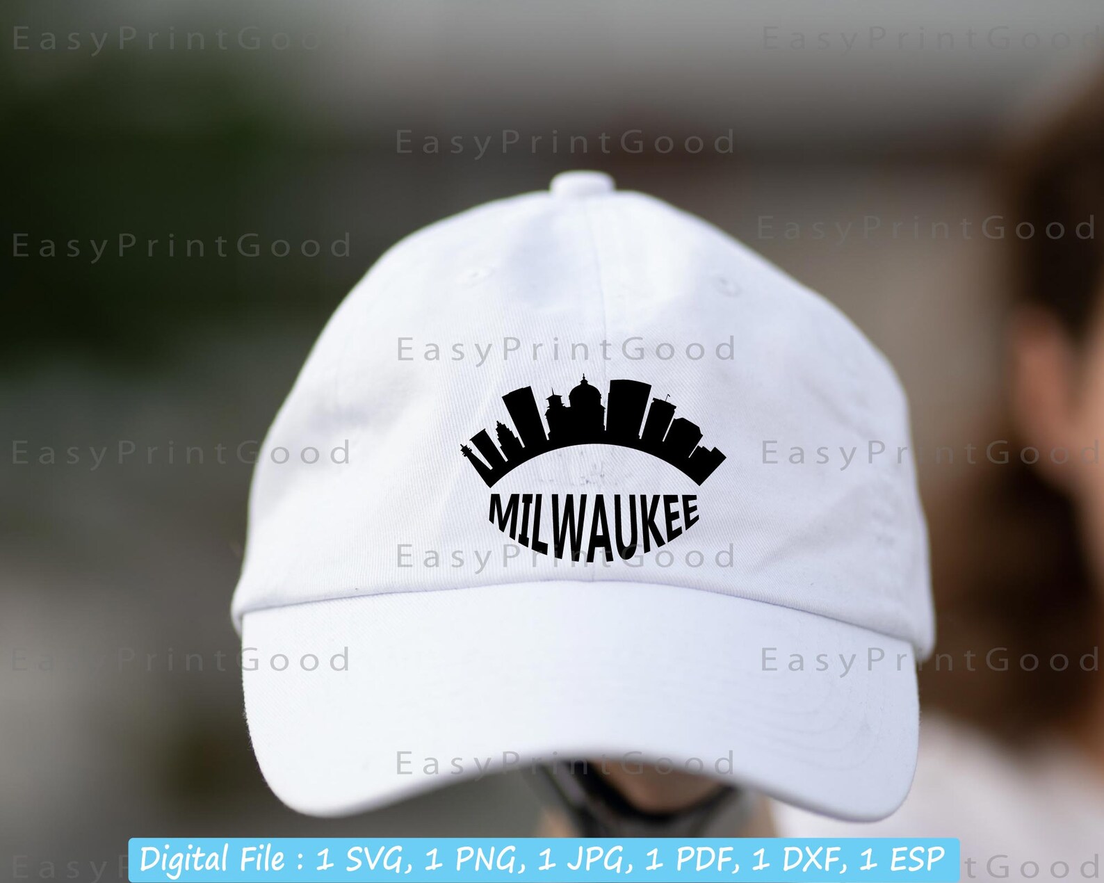 Milwaukee Skyline Svg Milwaukee Skyline Cityscape Silhouette - Etsy