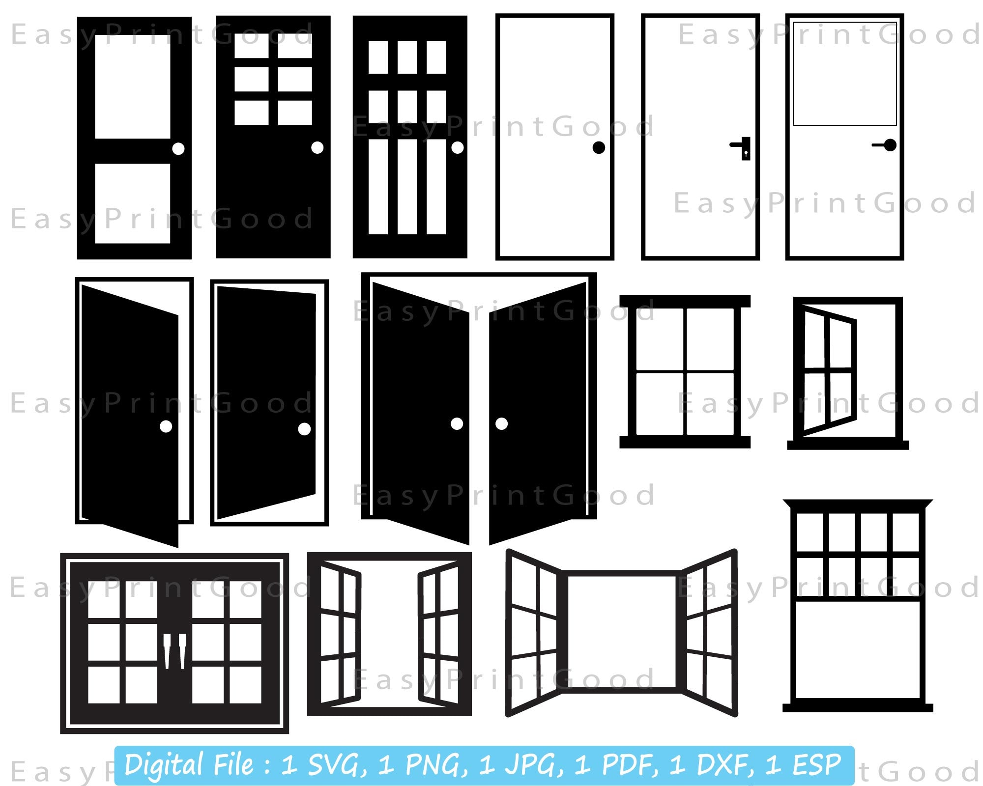 House Open Door Clipart
