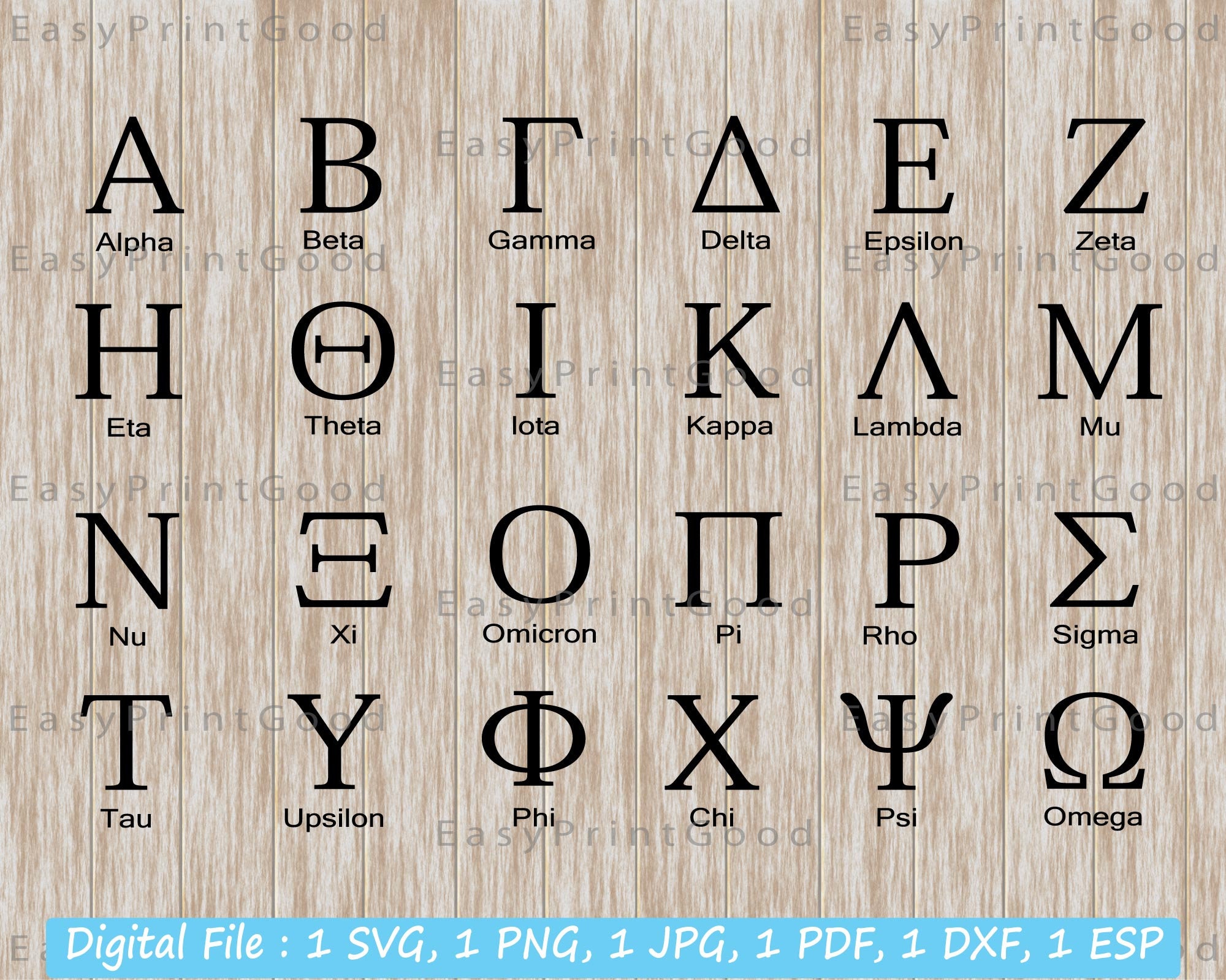 Greek Letters Svg Greek Alphabet Svg Greek Alphabet Clipart - Etsy Canada