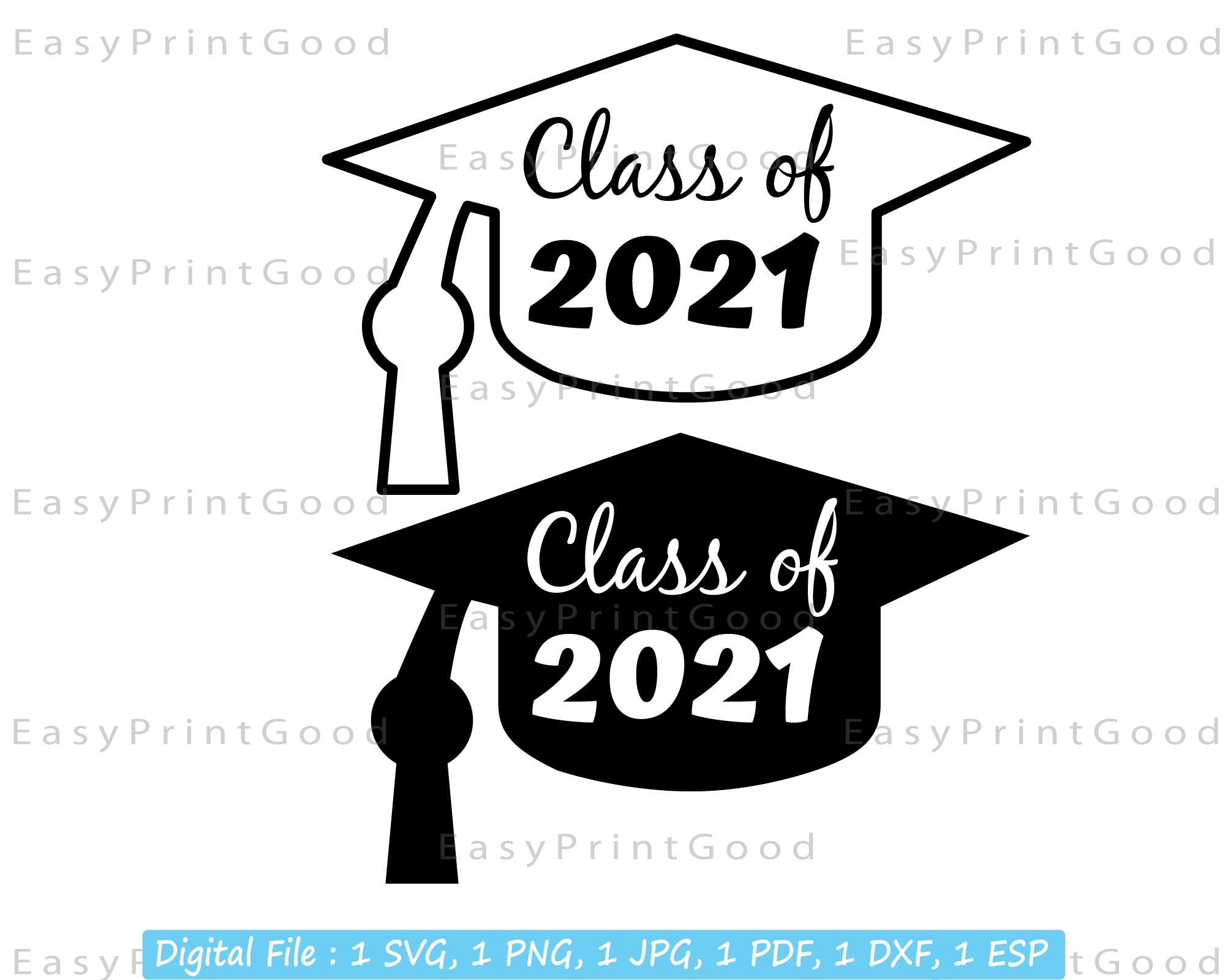 2021 Graduation Cap Svg Senior 2021 Class of 2021 Clipart - Etsy