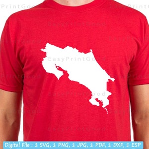 Costa Rica Map Svg Bundle, Costa Rica Map Flag, Costa Rica Clipart ...