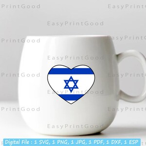 Israel Flag Bundle Svg, Israeli Flag Svg, Love Israel, Waving, Israel ...