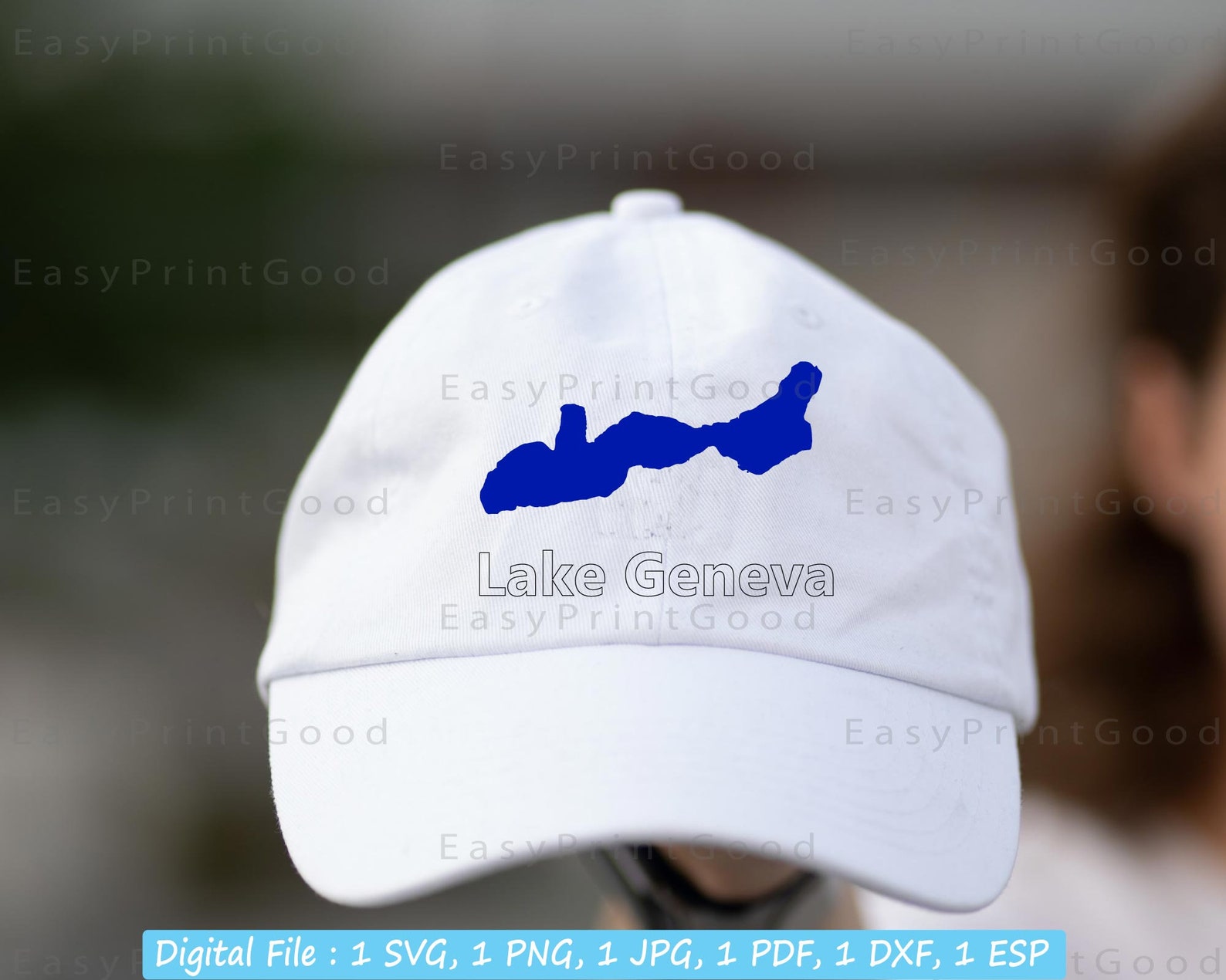 Lake Geneva Map SVG Bundle: Outline, Love, Monogram (digital Download ...