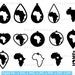 15 Africa Earring Svg, Africa Shapes Earrings Template, Leather Earring ...