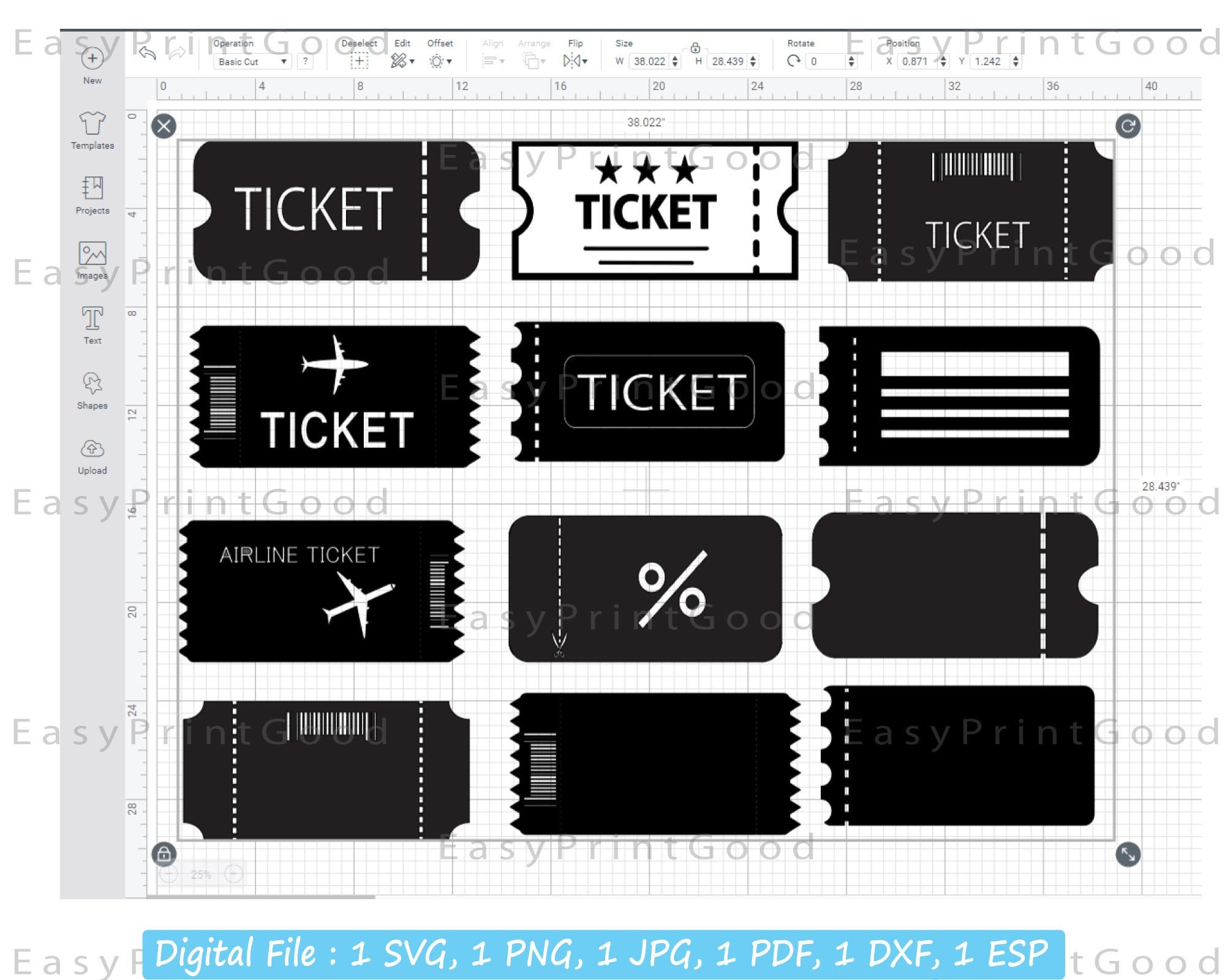 Ticket Outline Svg Ticket Svg Ticket Clipart Prize Svg - Etsy