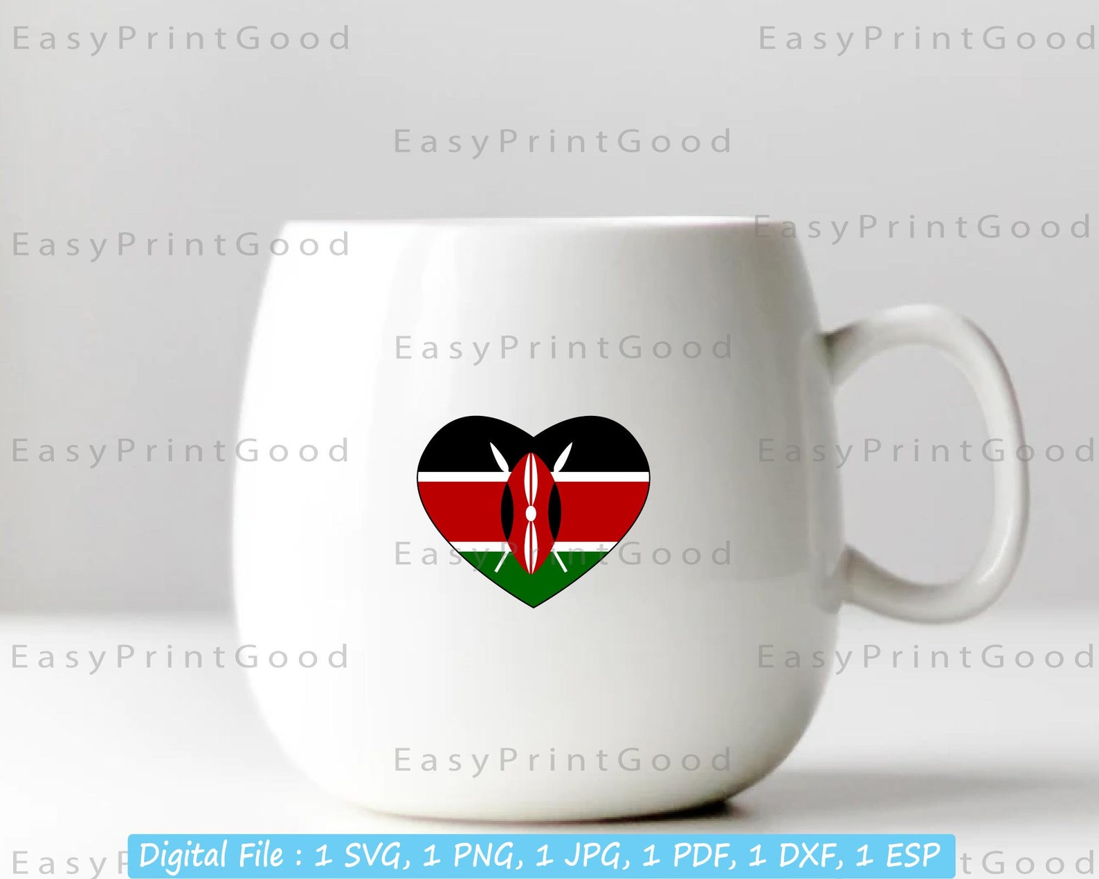 Kenya Flag Bundle Svg, Kenya National Flag Svg, Love Kenya, Waving ...