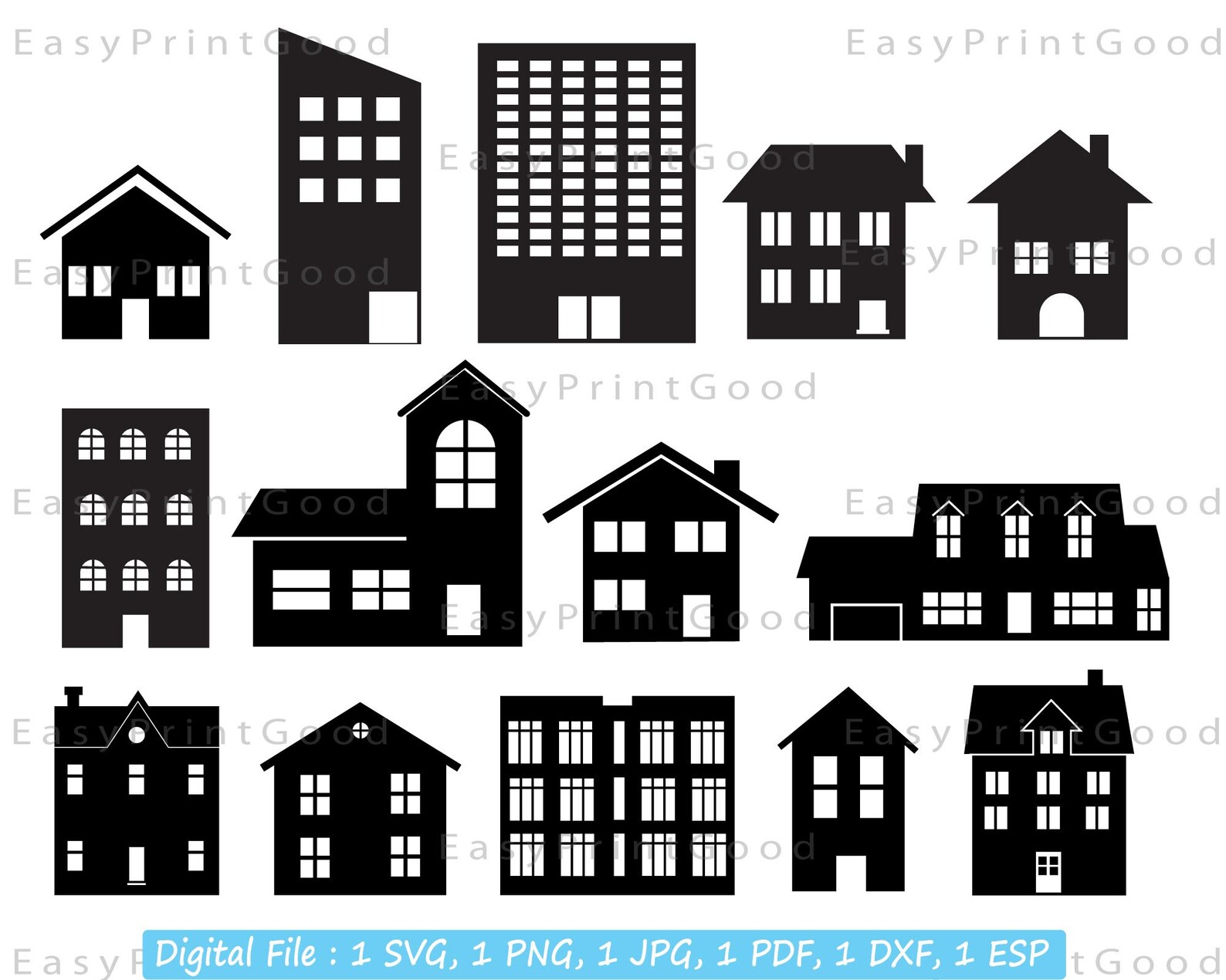 Real Estate Bundle Svg House Svg Building Svg Home Png | Etsy