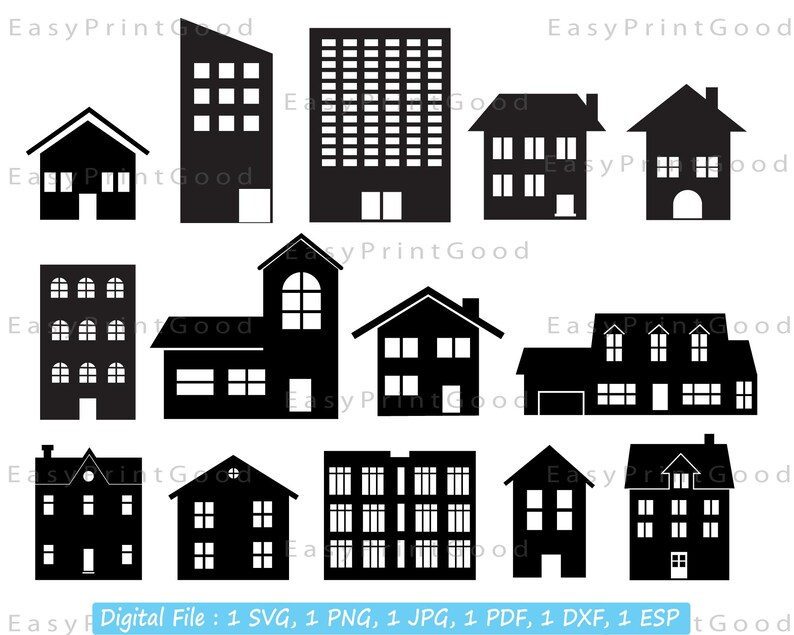 Real Estate Bundle Svg House Svg Building Svg Home Png - Etsy