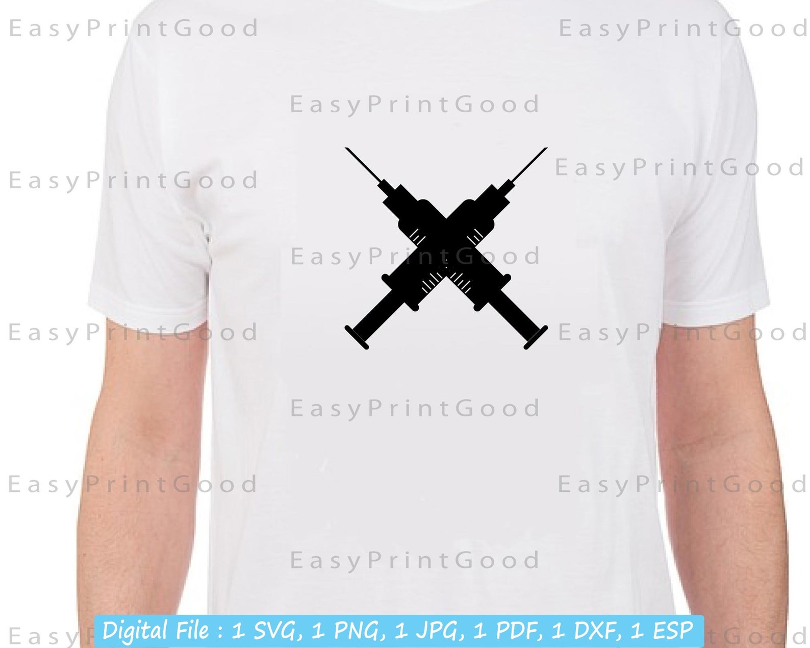 Syringe Svg Nurse Monogram Frame Doctor Clipart Syringe | Etsy