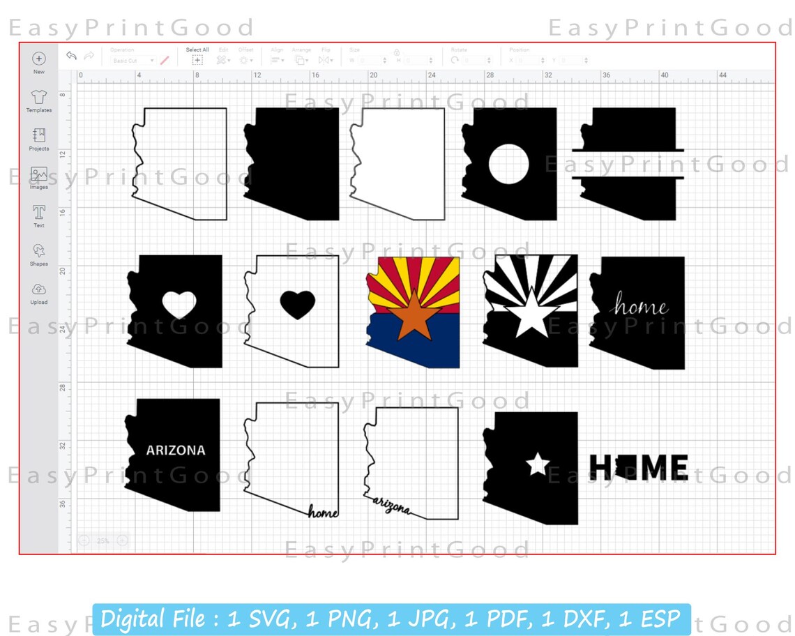 Arizona State Svg Bundle Arizona Map Svg Arizona State - Etsy Canada