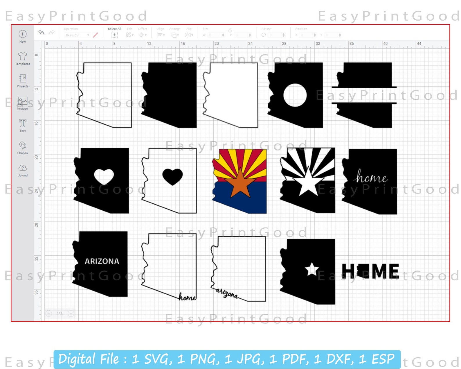 Arizona State Svg Bundle Arizona Map Svg Arizona State - Etsy Canada