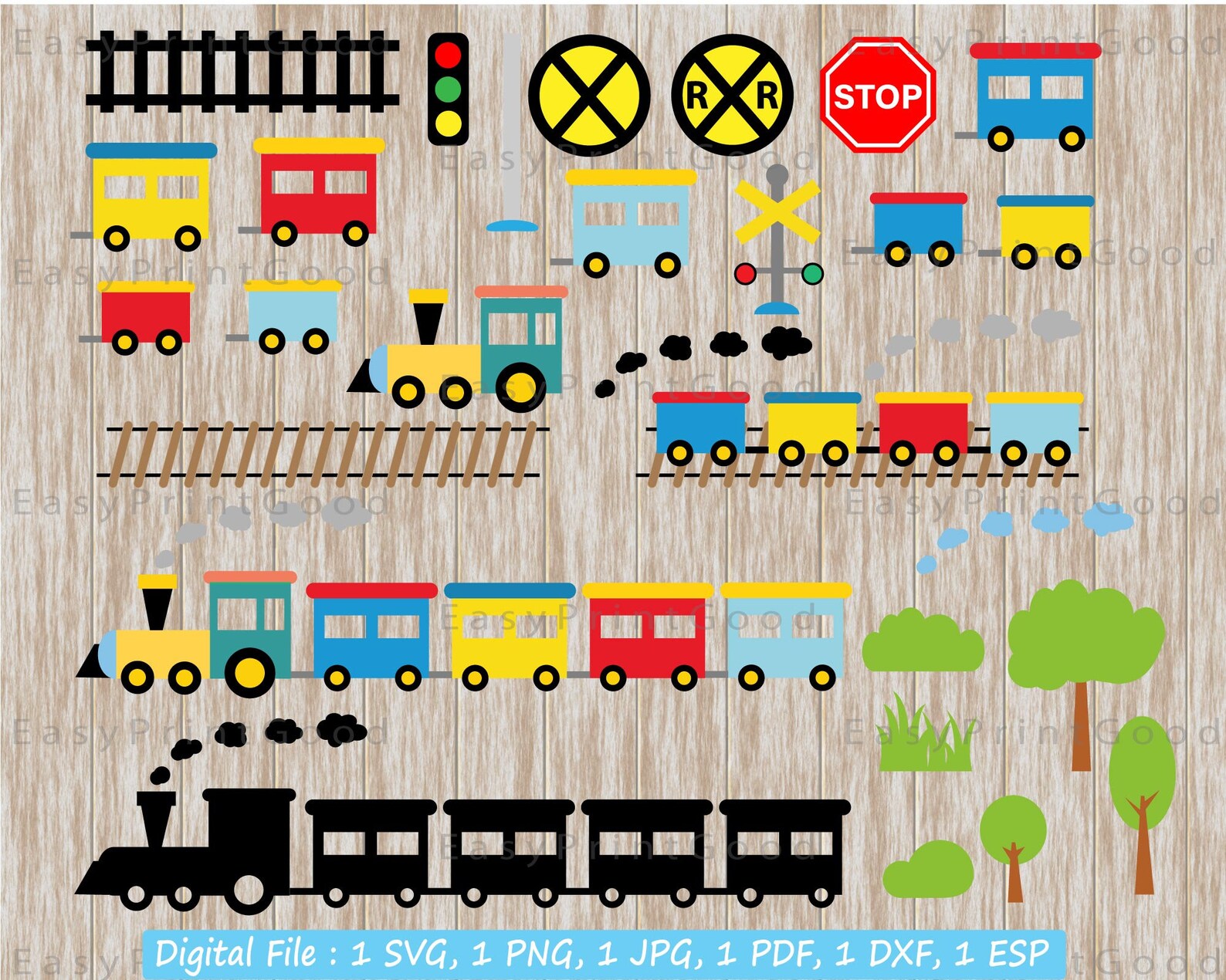 27 Train Svg Train SVG Bundle Svg Baby Train Train Clipart - Etsy