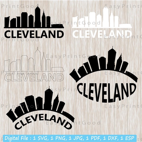 Cleveland Skyline - Etsy