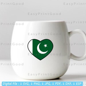Pakistan Flag Svg Bundle, Pakistan National Flag, Love, Waving ...