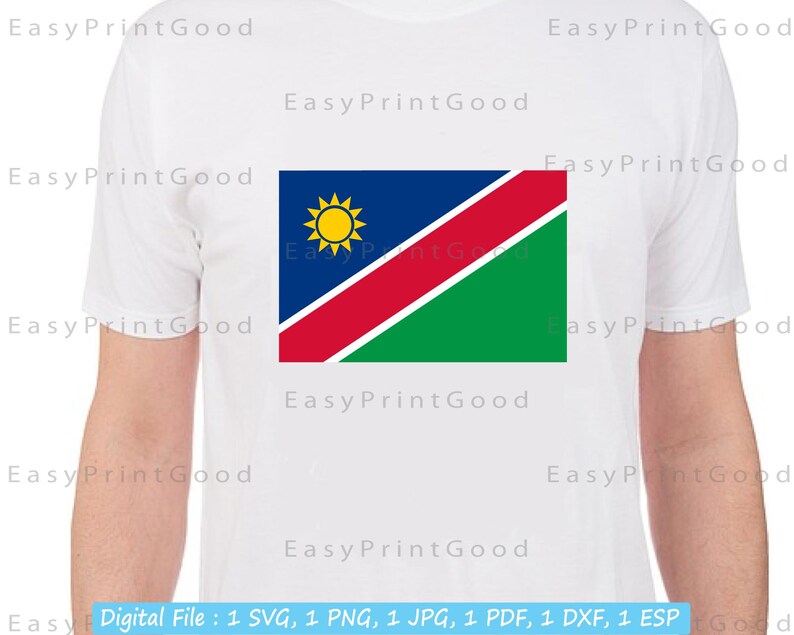 Namibia Flag Bundle Svg, Namibia National Flag, Namibian Nation Country ...