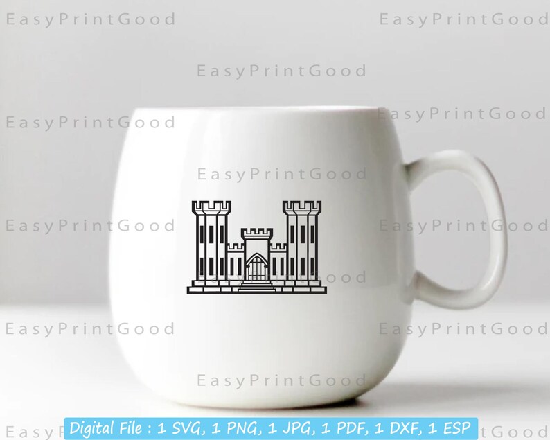 Army Engineer Svg Army Corps of Engineers Castle Union US - Etsy
