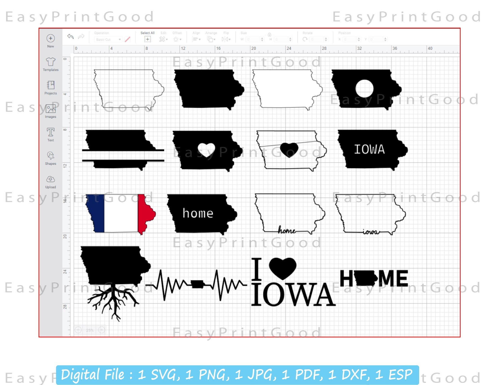 Iowa State Svg Bundle Iowa Map SVG Iowa Map Svg Iowa State - Etsy