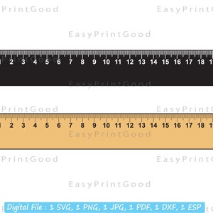 Ruler SVG Clipart: School Teacher Cut Files (digital Download) - Etsy