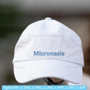 Micronesia Flag Svg Bundle, Micronesian Nation Country Banner, Text ...