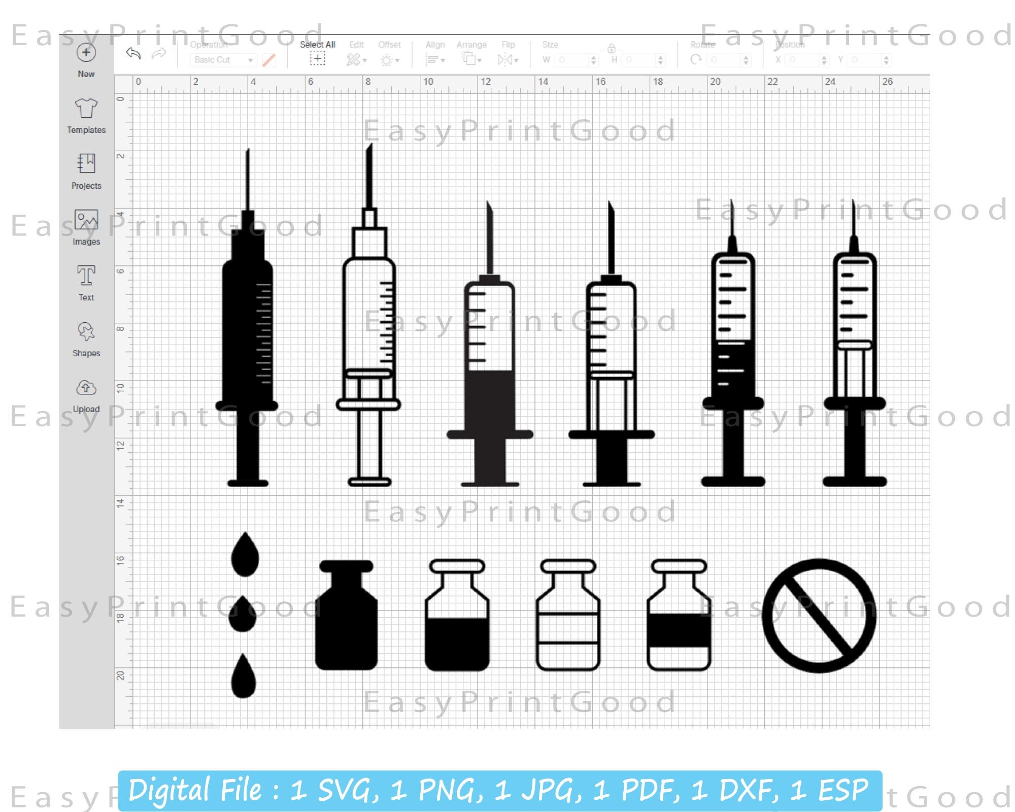 Syringe Svg Nurse Monogram Frame Doctor Clipart Syringe | Etsy