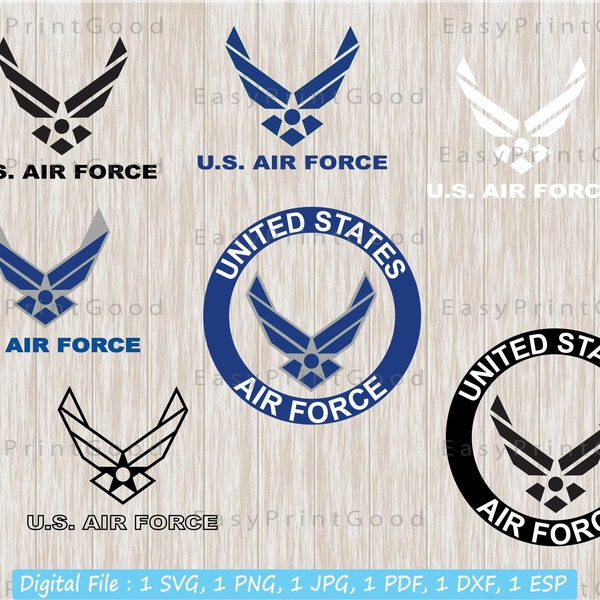 United States Airforce Logo Svg - Etsy