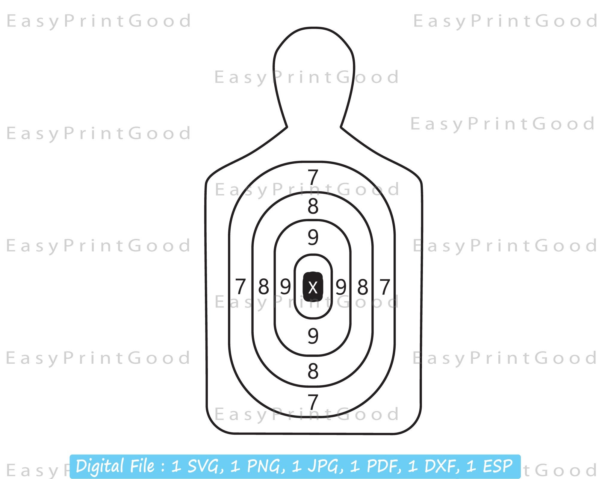 Human Shooting Targets To Print