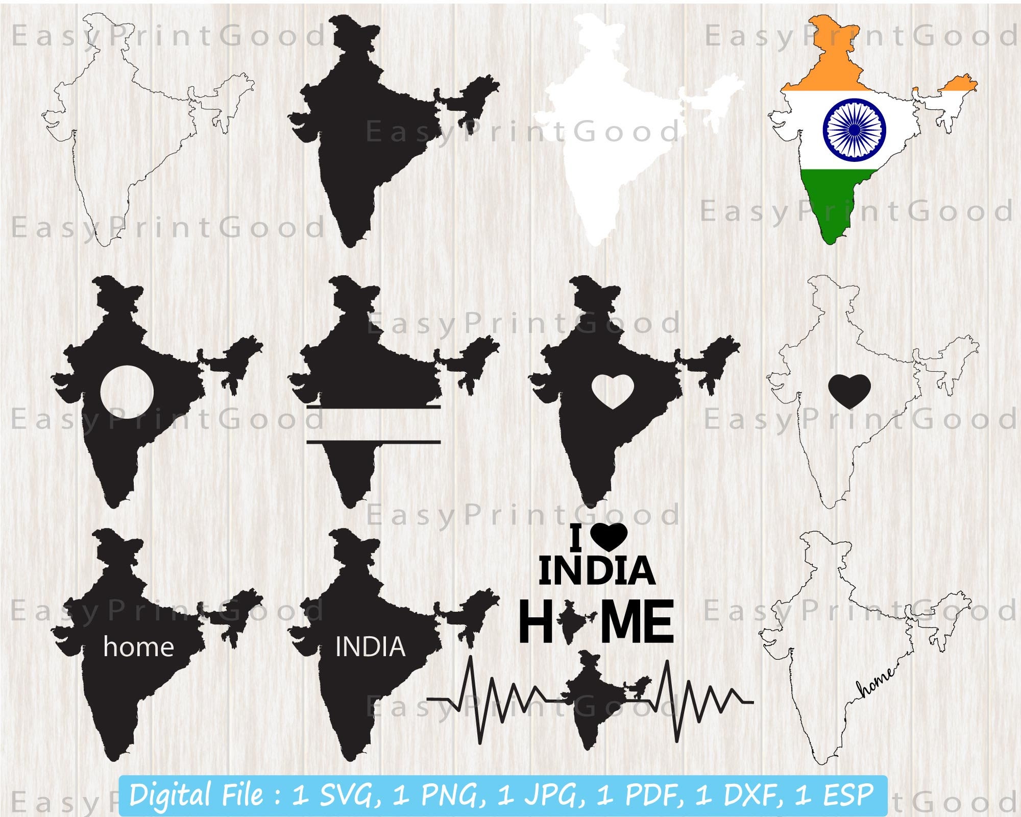 India Map Stencil - Etsy Australia