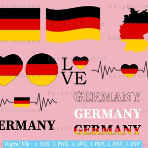 Germany Flag Svg, German Waving Flag, Love Germany, Germany State Svg ...
