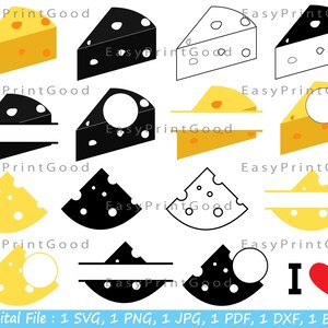 Cheese Svg Cheese Vector Cheese Clipart Food Clipart Food Download ...