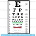 Eye Chart SVG: Vision Test Clipart, Medical Clinic Decor (digital ...