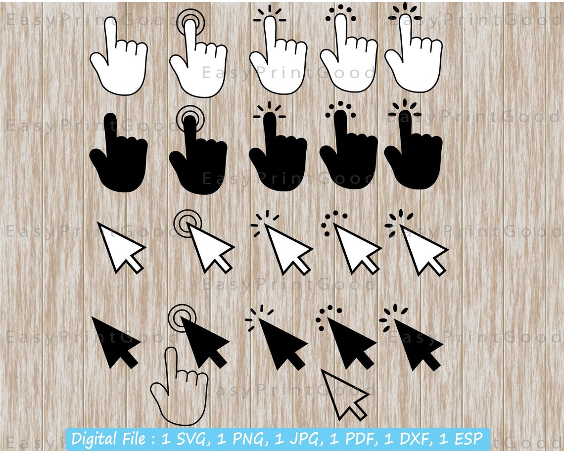 Mouse Click Svg Click Svg Computer Click Clipart Mouse - Etsy Canada