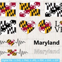 Maryland Flag - Etsy