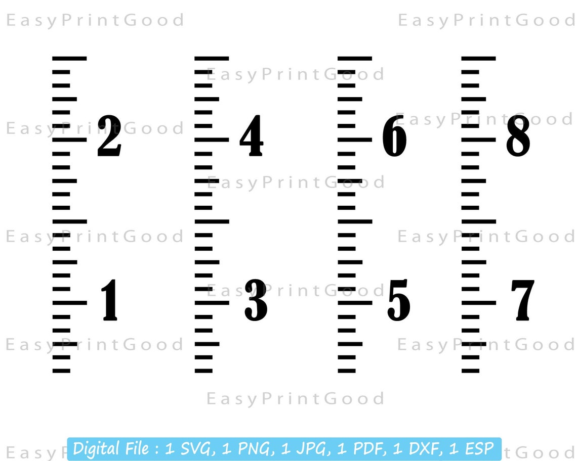 Growth Chart Svg Growth Ruler Wall Ruler Growth Chart | Etsy