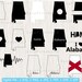 Alabama State Svg, Alabama State Clipart, Alabama Outline Svg, Alabama ...