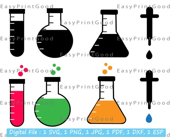 Science Beakers And Test Tubes Clipart Heart