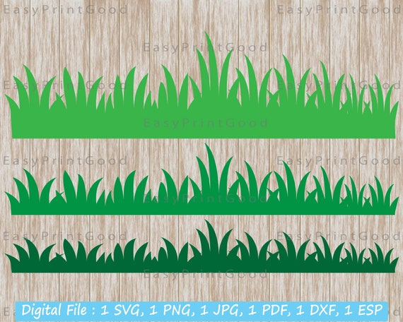Grass Svg Green Grass Svg Green Grass Clipart Wild Grass | Etsy