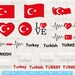 Türkiye Flag Emblem Stickers Show Your Turkish Pride With Style - Etsy