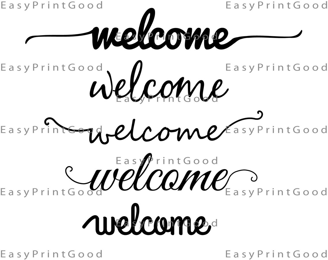 Welcome Svg Welcome Sign Svg Welcome Clipart Quotes svg | Etsy