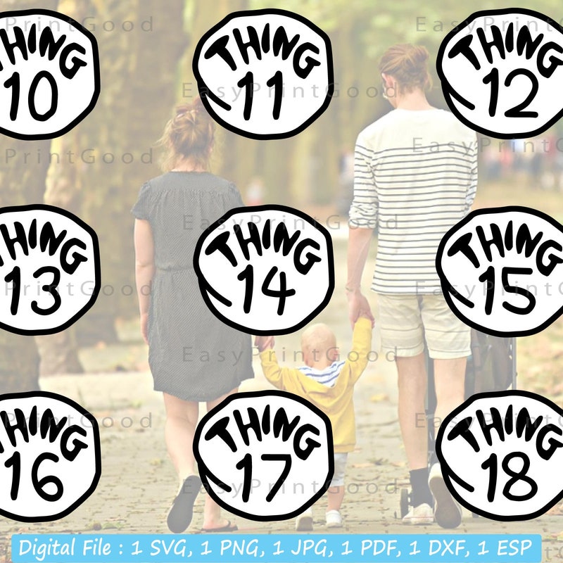 Thing 1 Logo - Etsy