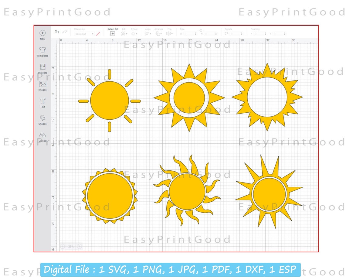 Sun Digital File Sun Svg Sun Light Sunrise Sun Clipart Sun | Etsy