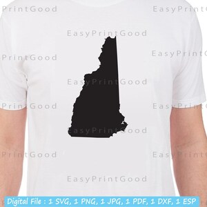 New Hampshire Svg Bundle, New Hampshire Clipart, New Hampshire Map Svg ...