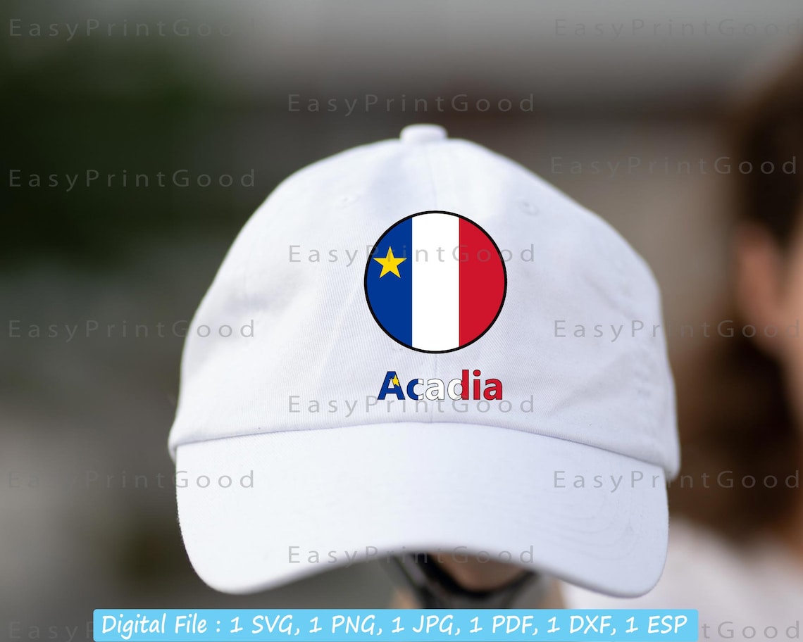 Acadia Flag SVG Bundle: Acadian National Symbols (digital Download ...