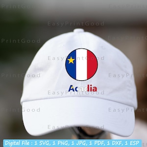 Acadia Flag SVG Bundle: Acadian National Symbols (digital Download ...