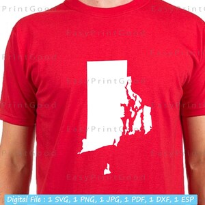 Rhode Island State SVG Bundle, Rhode Island Outline, Rhode Island Map ...