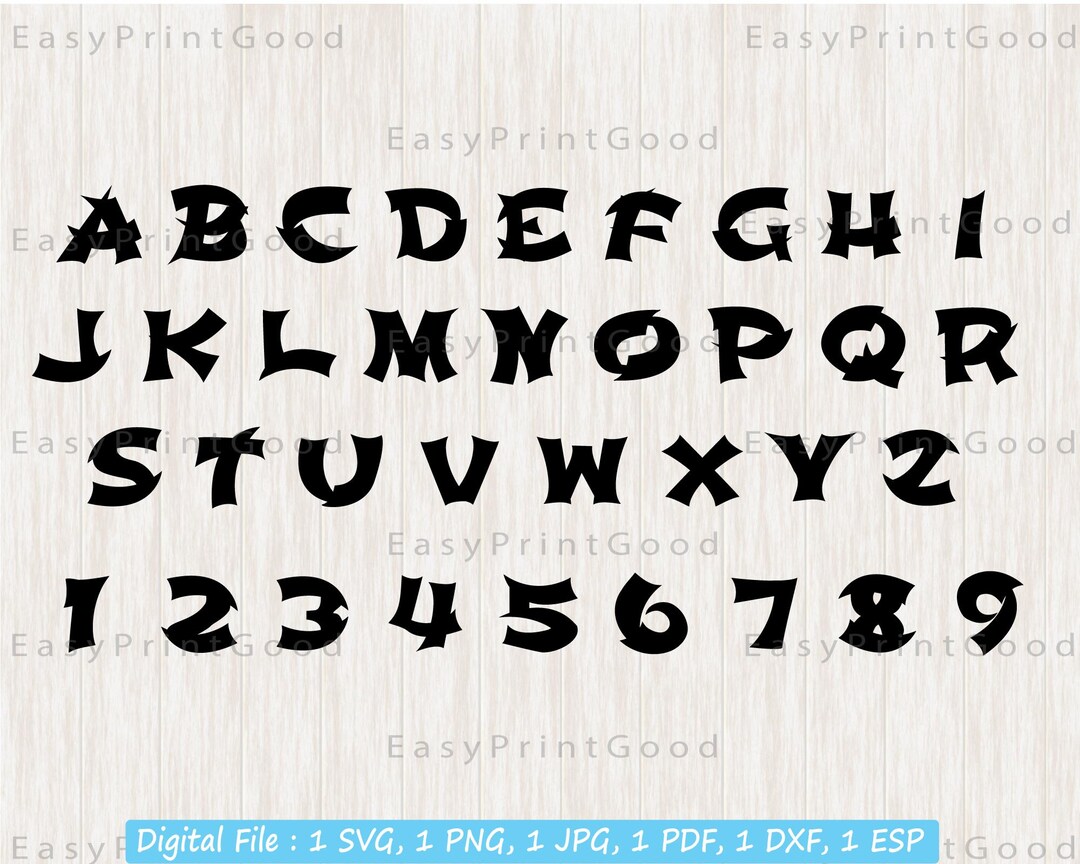 Ninja Font Svg Karate Fighting Alphabet and Number Font - Etsy Canada