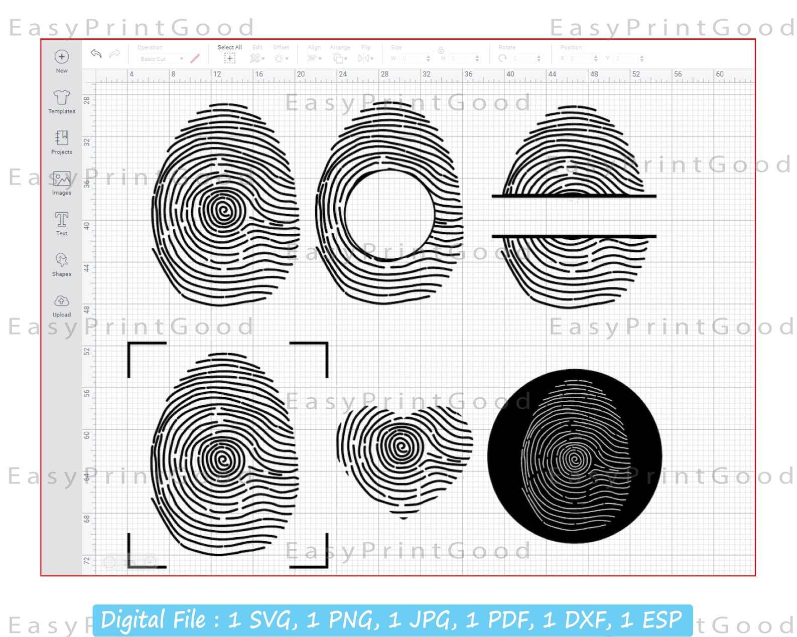Fingerprint Svg Finger Print Svg Thumbprint Svg Heart - Etsy
