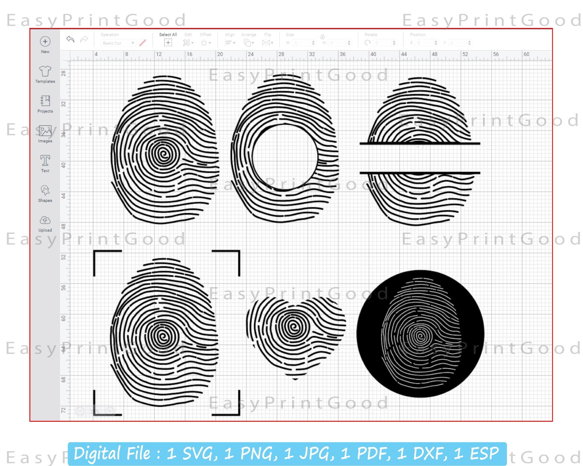 Fingerprint Svg Finger Print Svg Thumbprint Svg Heart - Etsy