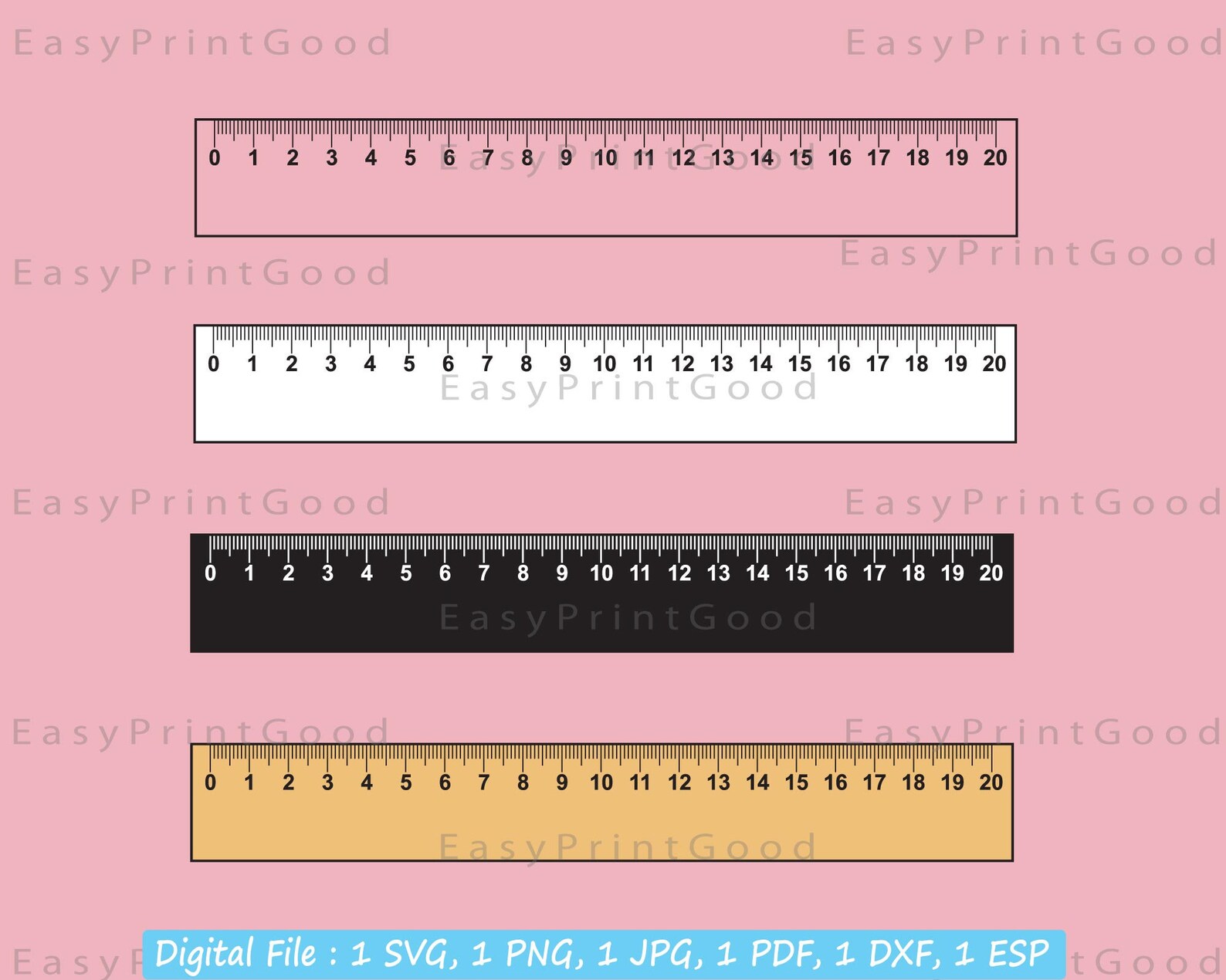 Ruler SVG Clipart: School Teacher Cut Files (digital Download) - Etsy