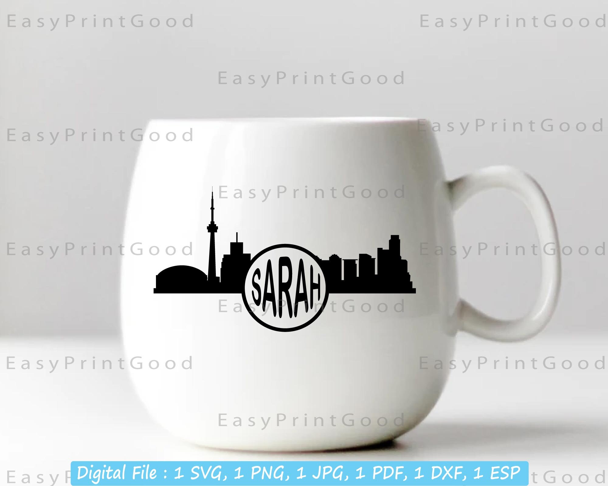 Toronto Skyline Frame Svg Bundle California Skyline Cityscape - Etsy